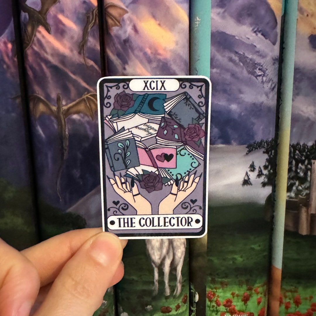 The Collector Sticker | Book Hoarder Tarot Sticker | Librarian Sticker ...