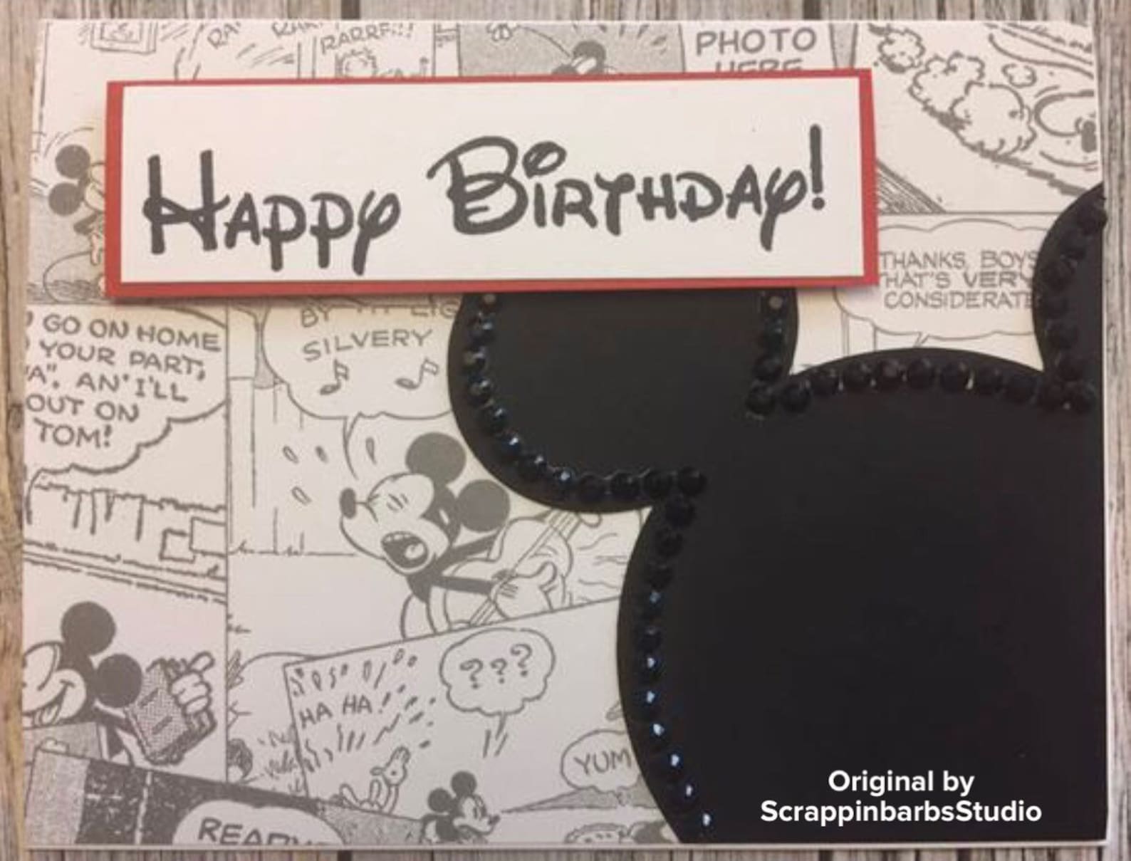 Mickey Mouse Card ~ Birthday Card ~ Disney Card ~ Mickey Mouse ~ Disney ...