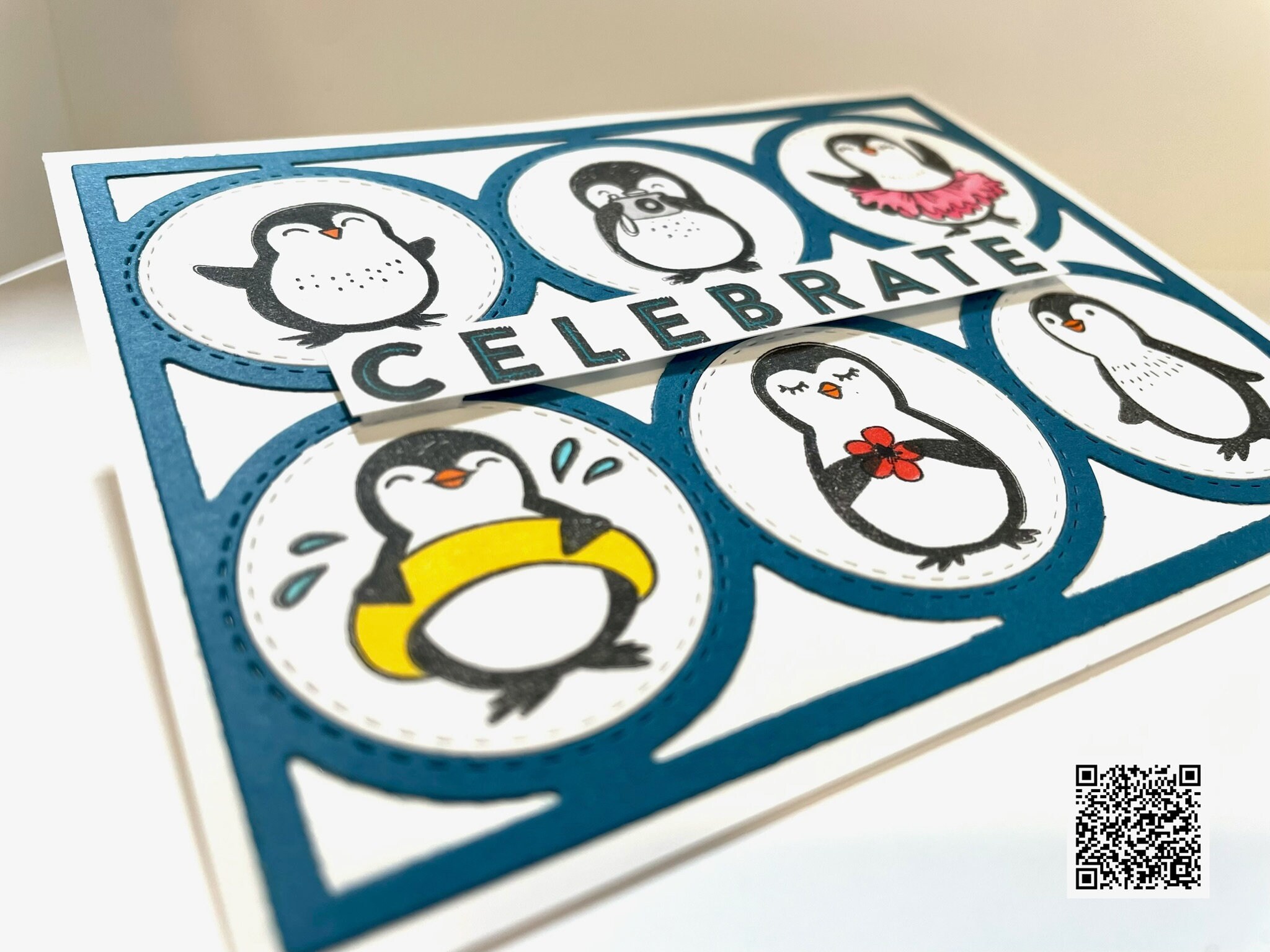 Penguin Birthday Card - Handmade Birthday Card - Congratulations Card ...