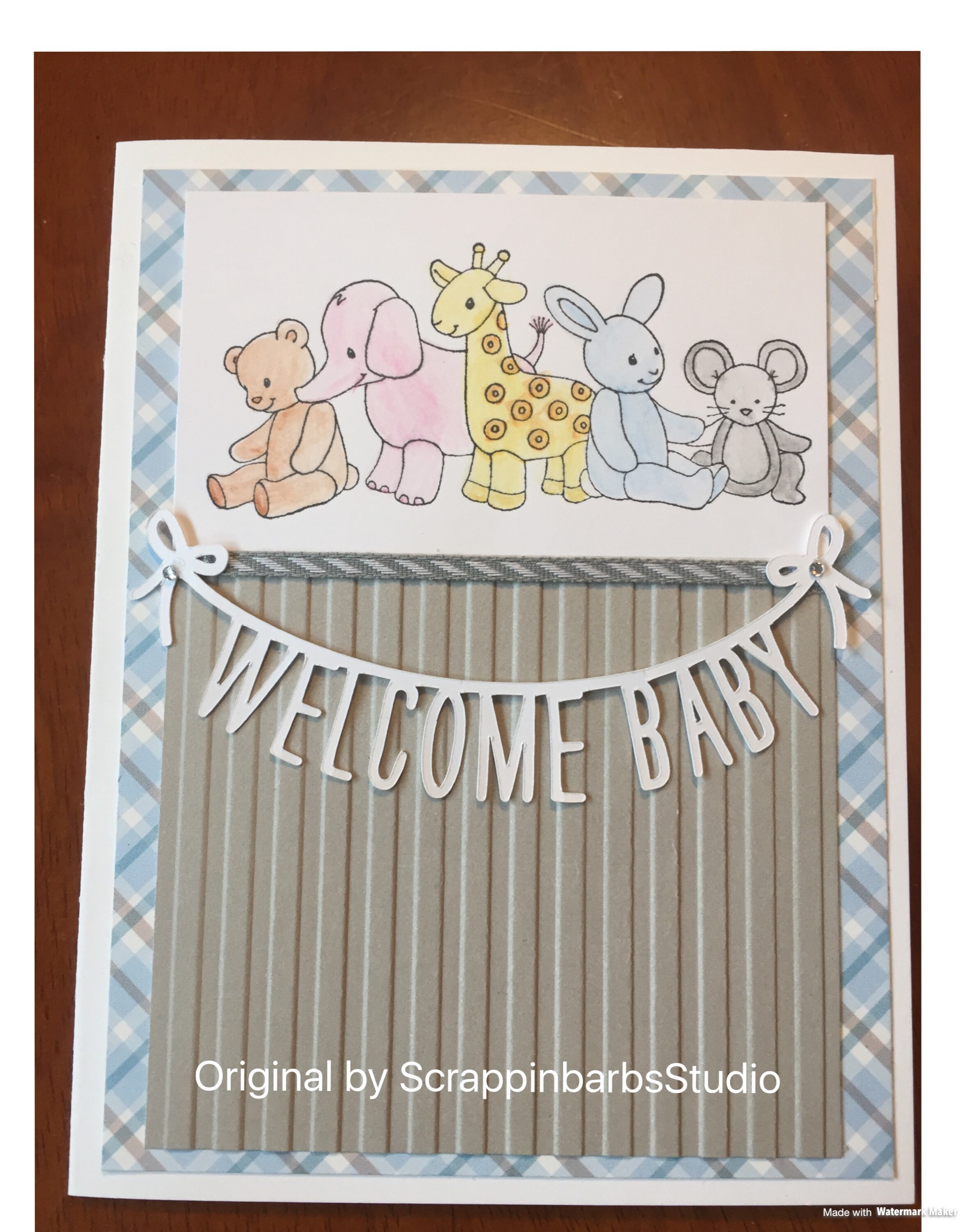 Welcome Baby Card - Baby Girl Card - Baby Boy Card - Neutral Baby Card ...