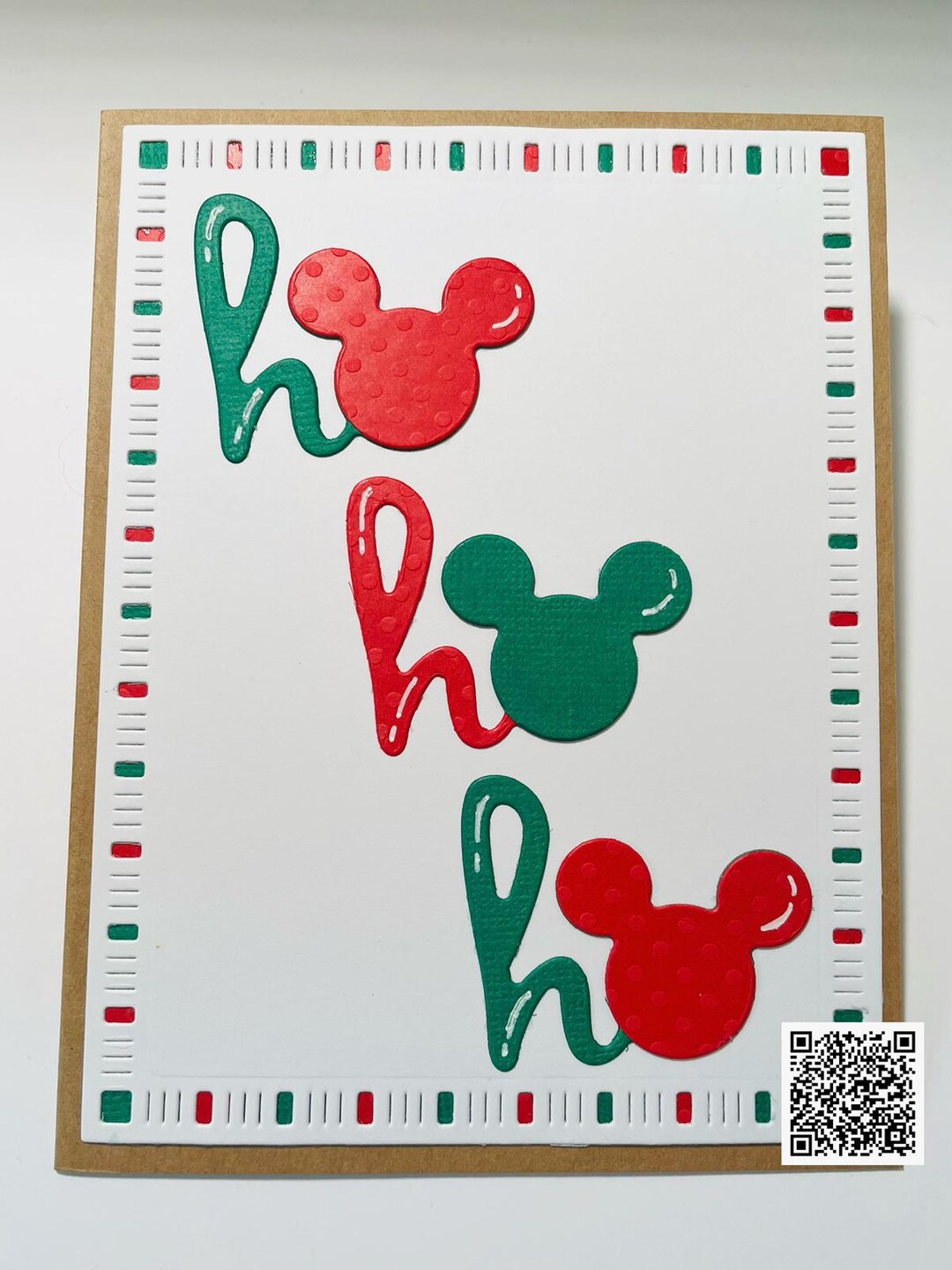 Mickey Christmas Card - Disney Inspired Christmas Card - Mickey Mouse ...