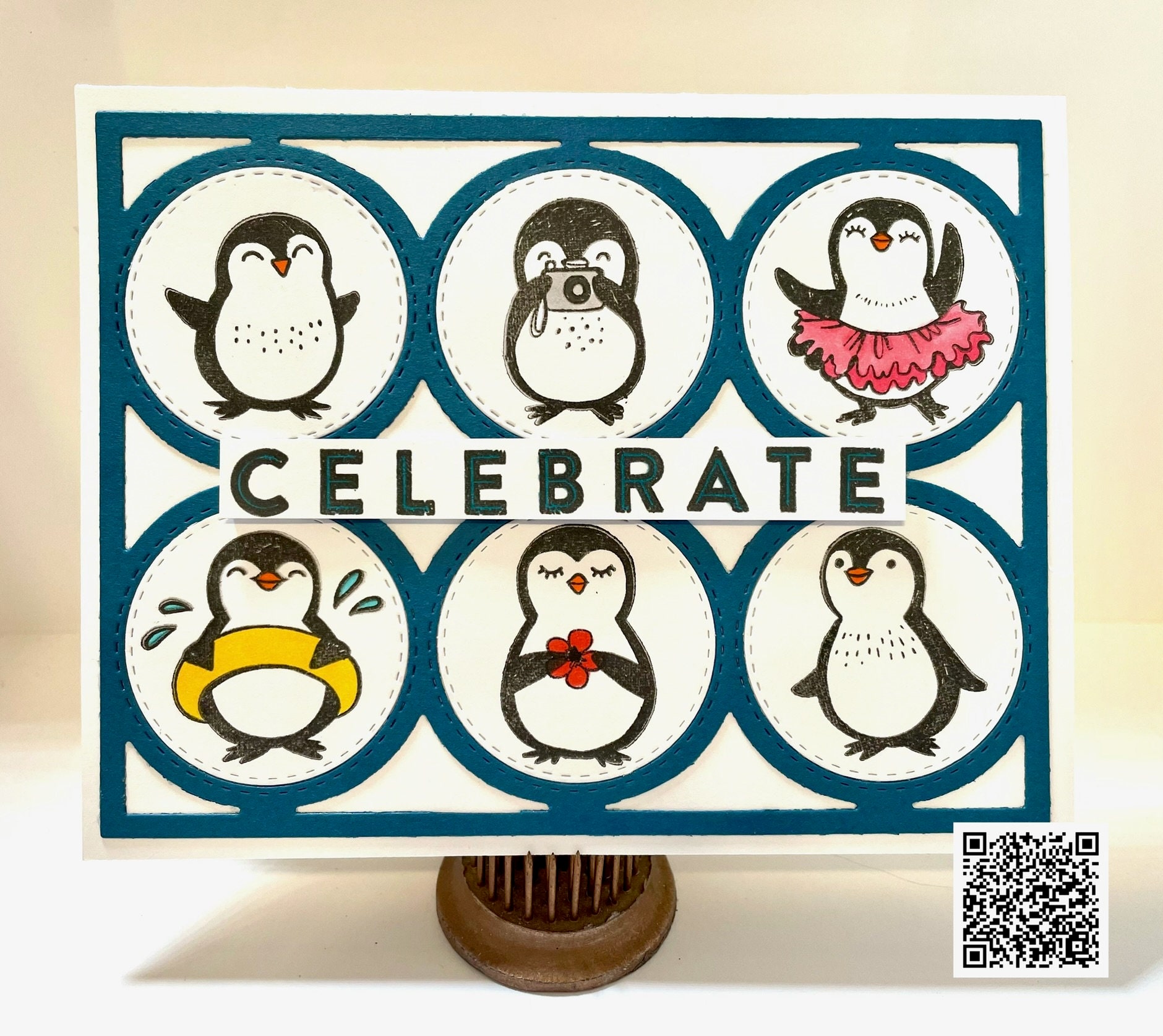 Penguin Birthday Card - Handmade Birthday Card - Congratulations Card ...