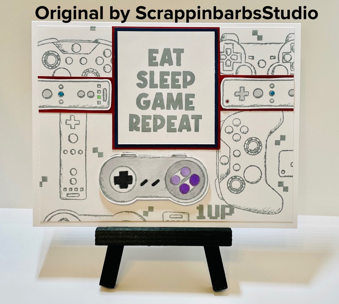 Gamer Card - Gamer Birthday Card - Teen Birthday Card - SNES Card - Wii ...