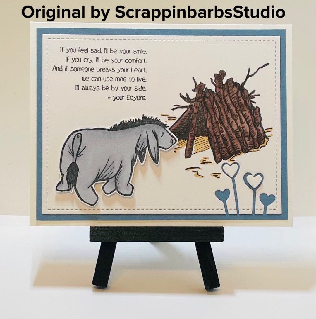 Classic Eeyore Card -encouragement Card - Disney Inspired Card ...