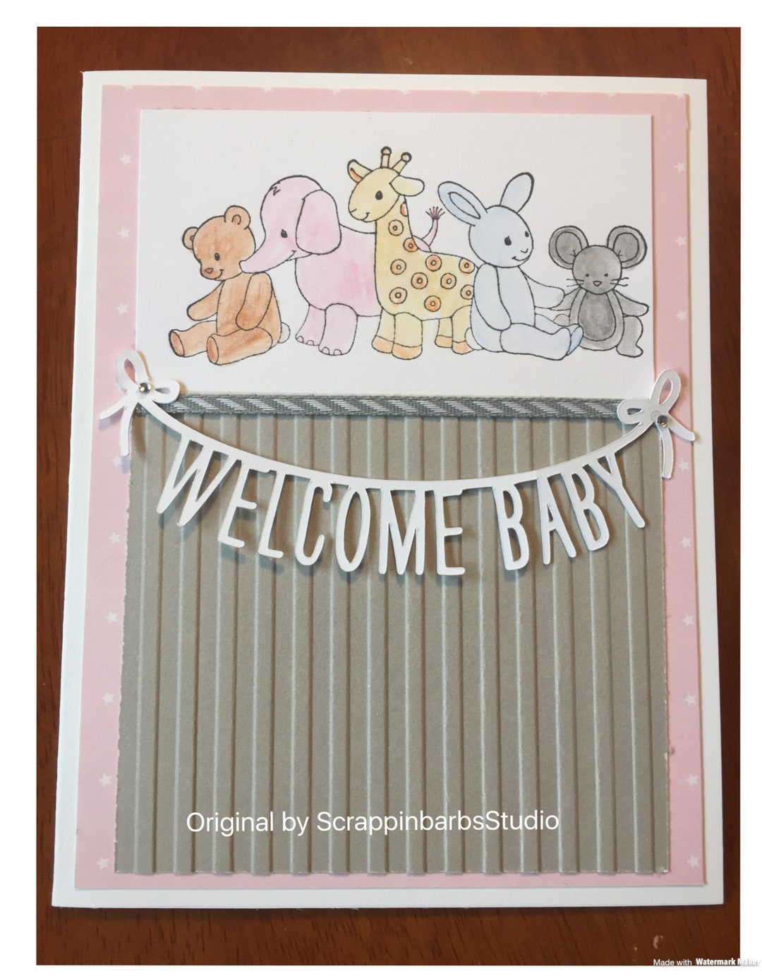 Welcome Baby Card - Baby Girl Card - Baby Boy Card - Neutral Baby Card ...