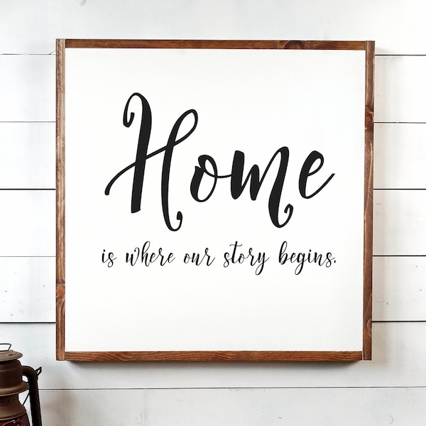 Home is Where Our Story Begins - Etsy