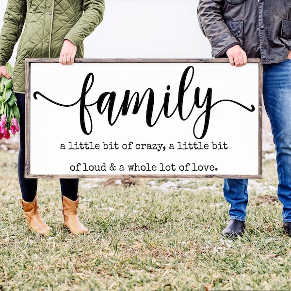 Large Family Sign - Etsy