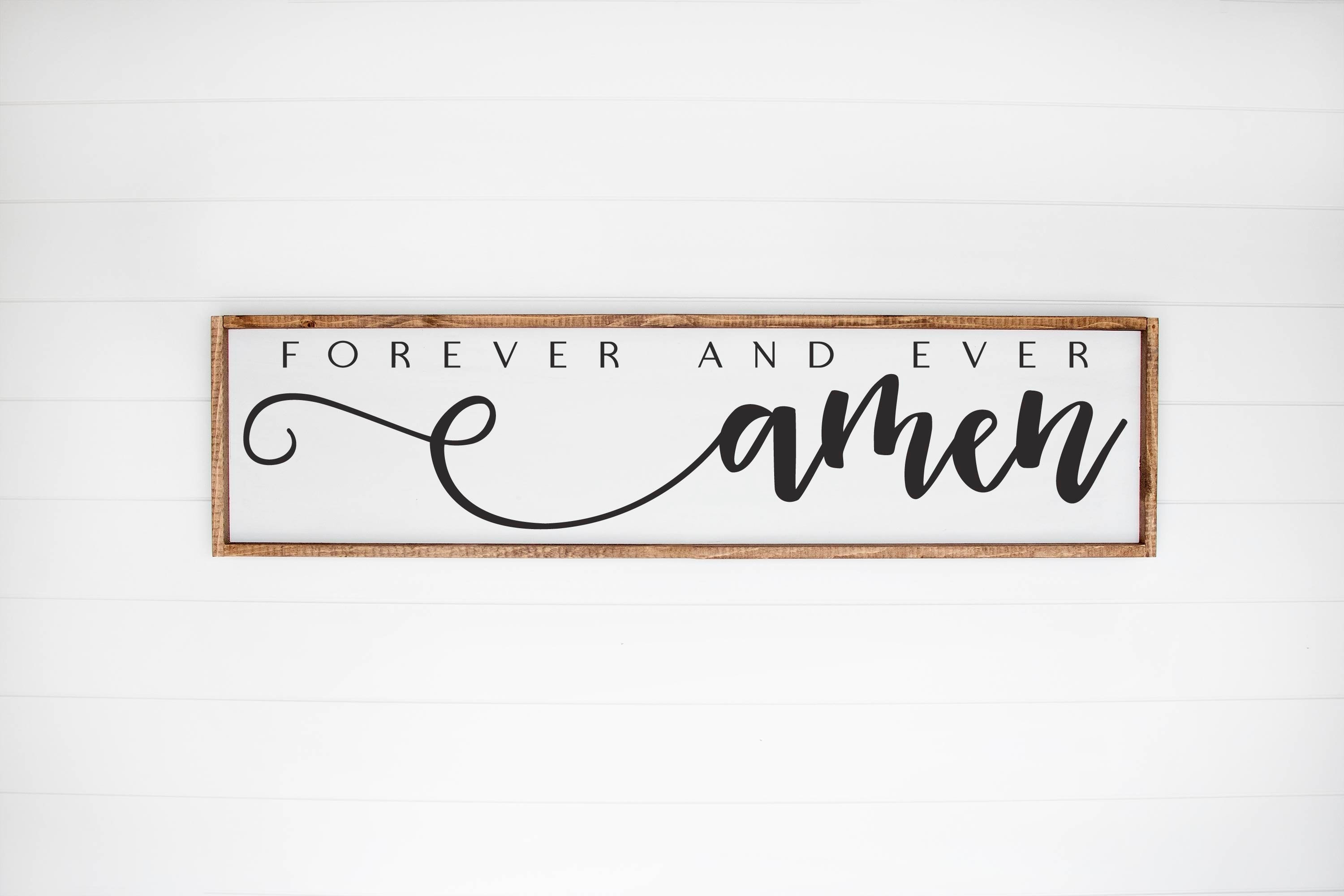 Forever and Ever Amen Sign, Wood Amen Wall Decor, Amen Wall Sign, Amen ...