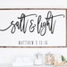 Salt and Light Sign, Wood Salt and Lightsign, Salt and Light Family ...