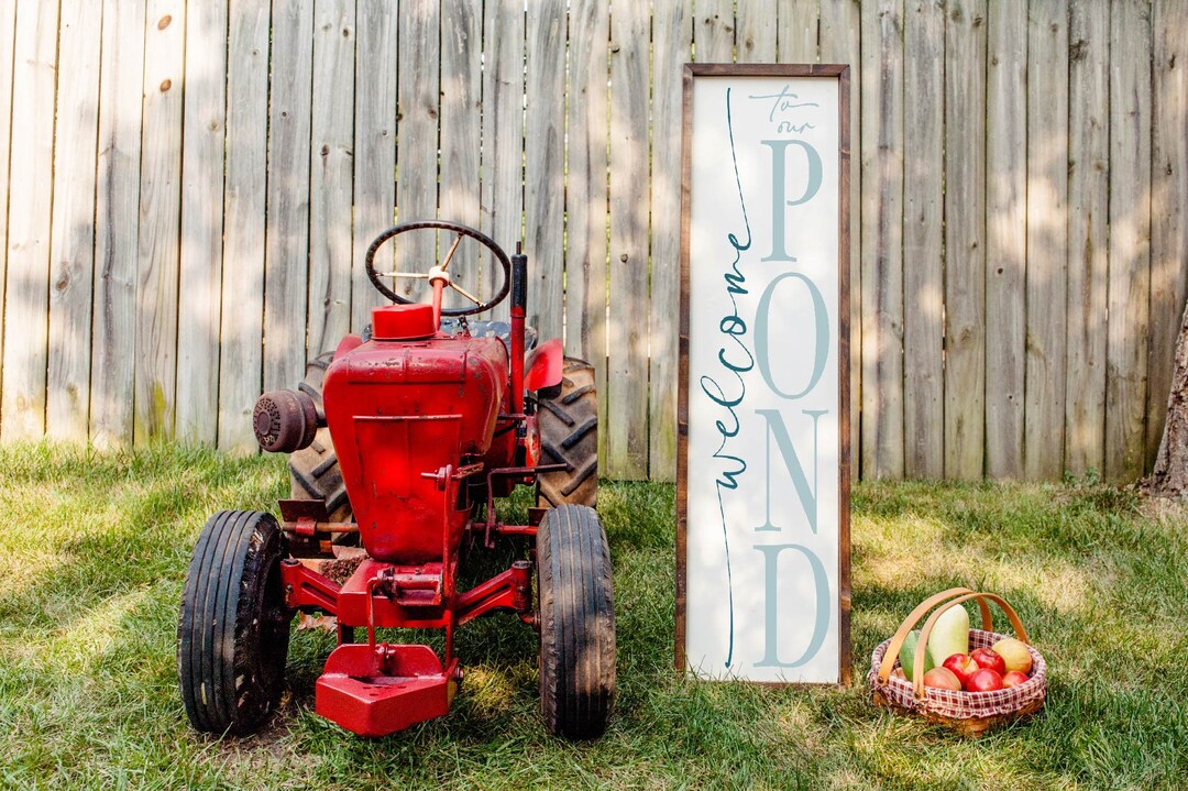 Welcome to Our Pond Sign, Pond Wall Decor, Pond Wall Sign, Pond Sign ...