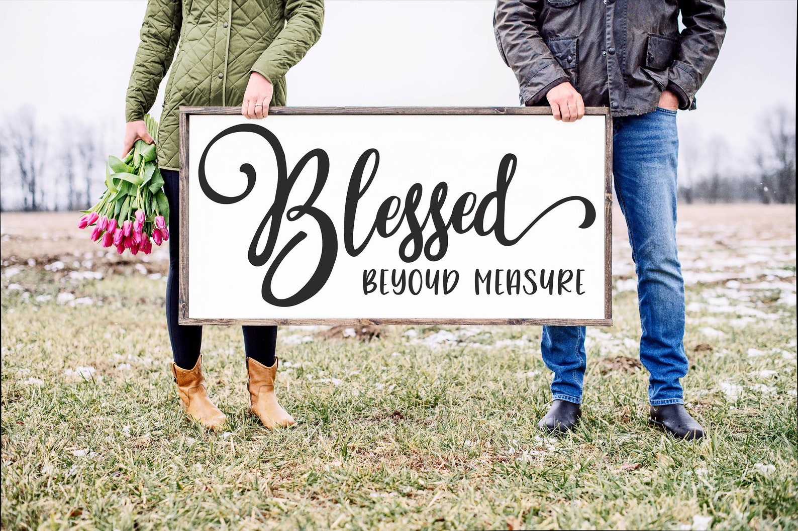 Blessed Beyond Measure Sign, Blessed Sign, Blessed Wall Decor, Blessed ...