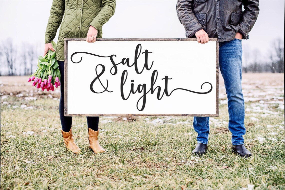 Salt and Light Sign, Salt and Light Sign, Salt and Light Wall Decor ...