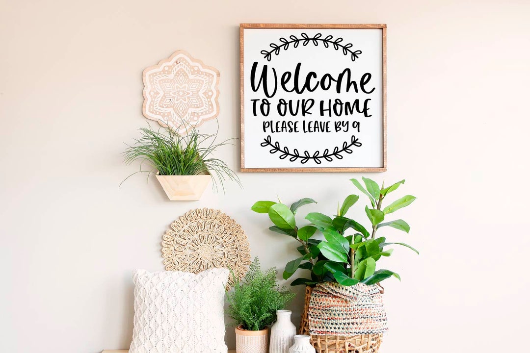 Welcome to Our Home Sign, Wood Home Sign, Home Decor, Wedding Gift ...