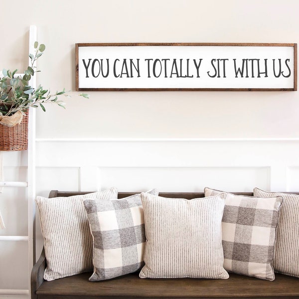 You Can Sit With Us Sign - Etsy
