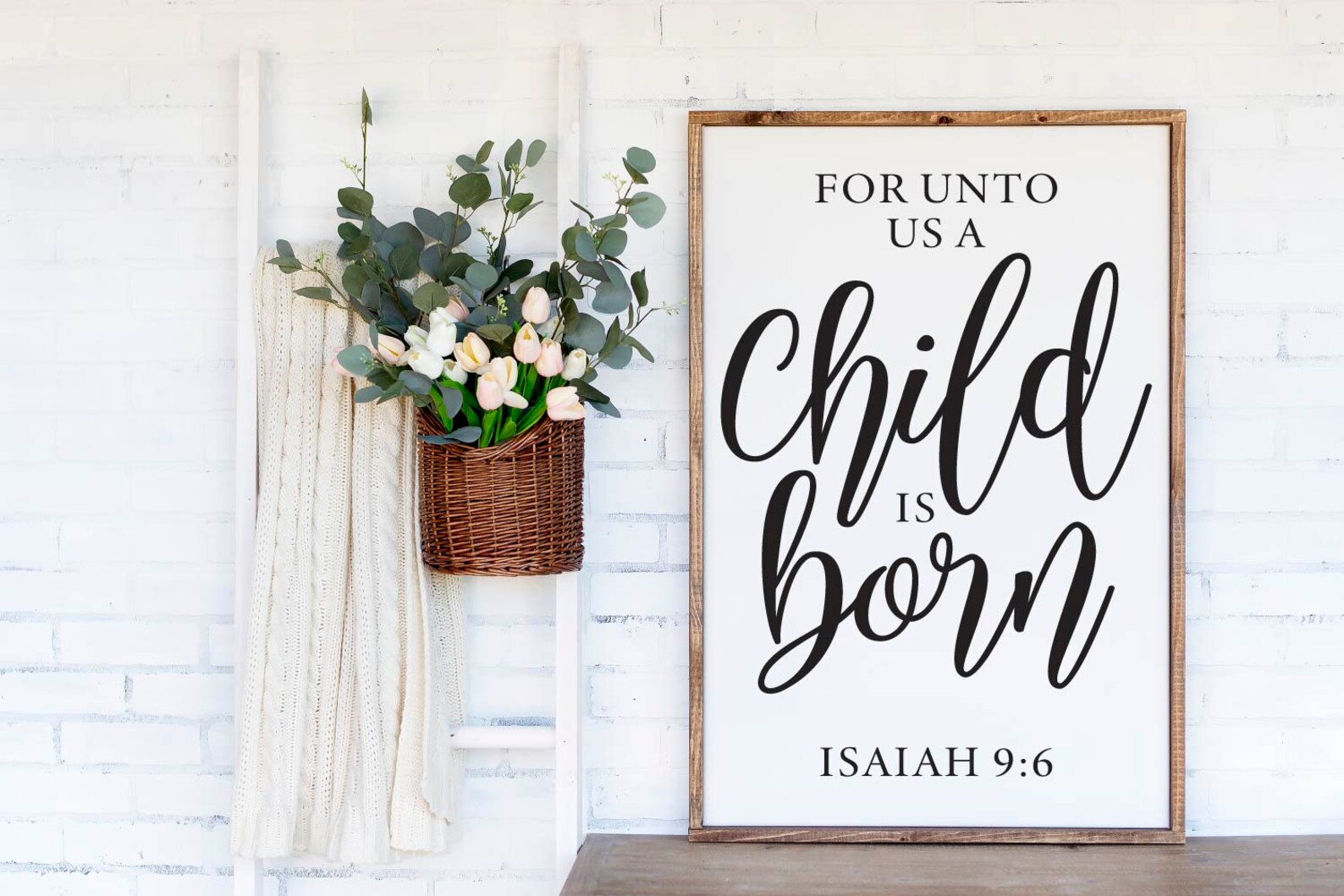 Isaiah 9:6 Sign, Wood Family Sign, Family Decor, Family Wall Decor ...