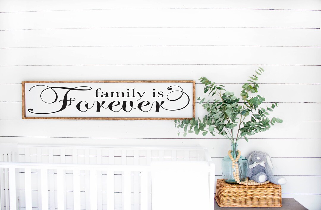 Family is Forever Sign, Wood Family Decor, Family Sign, Wood Family ...