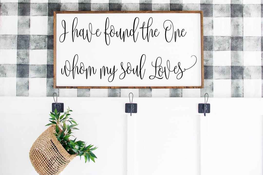 I Have Found the One Sign, Family Wall Decor, Wedding Gift, Anniversary ...