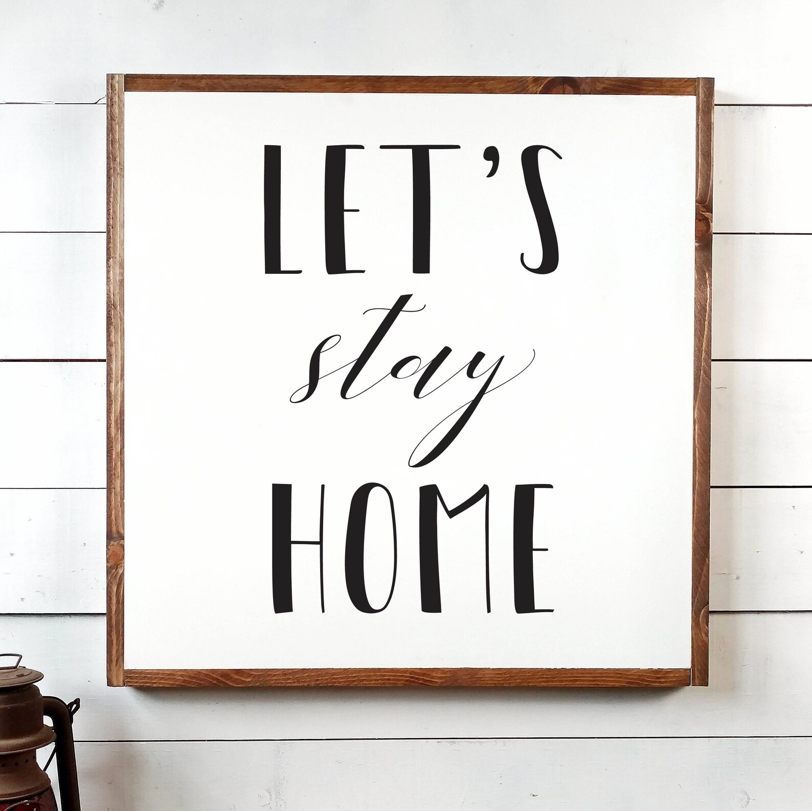 Let's Stay Home Sign Stay Home Print FREE SHIPPING Home - Etsy UK