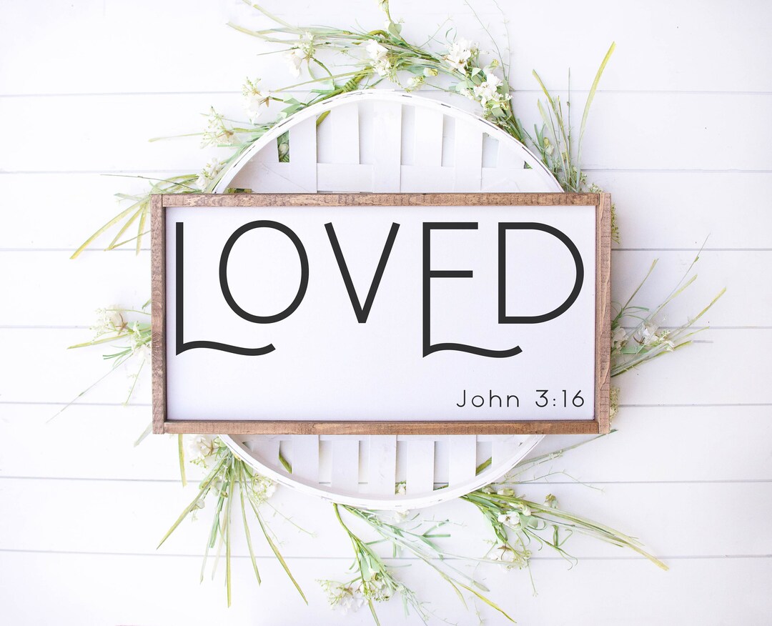 Loved Sign, Wood Loved Sign, Loved Family Sign, Loved Wall Decor ...
