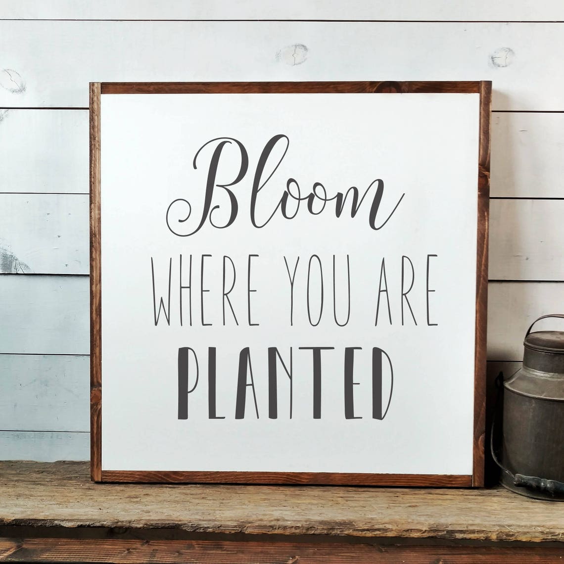 Bloom Where You Are Planted Sign FREE SHIPPING Whimsy Sign - Etsy