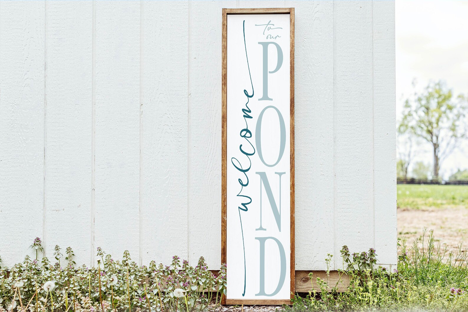 Welcome to Our Pond Sign, Pond Wall Decor, Pond Wall Sign, Pond Sign ...