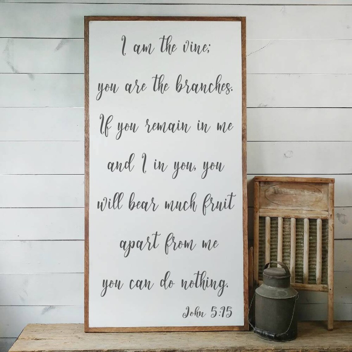 I Am the Vine Sign FREE SHIPPING You Are the Branches I Am | Etsy