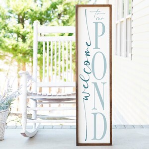 Welcome to Our Pond Sign, Pond Wall Decor, Pond Wall Sign, Pond Sign ...