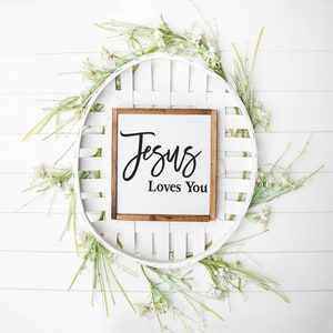 Jesus Loves You Sign, Jesus Sign, Jesus Loves You Wall Decor, Jesus ...