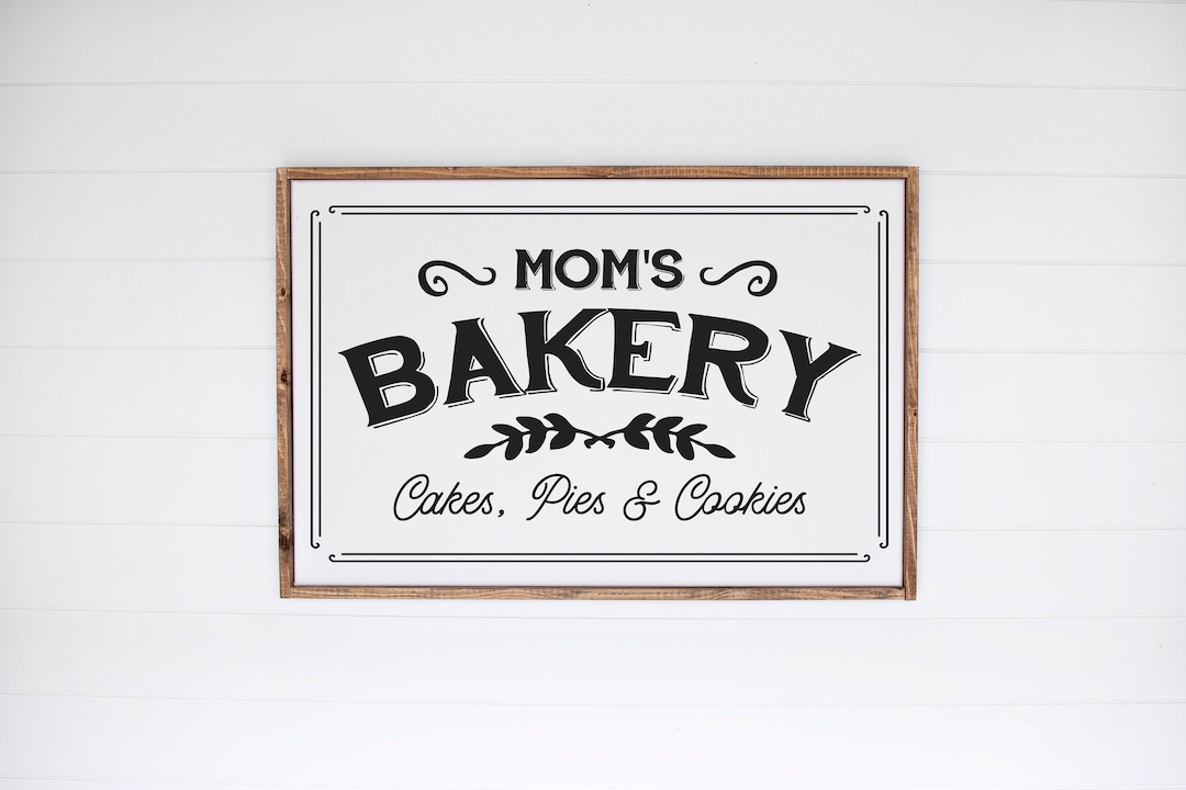 Mom's Bakery Sign, Mom's Bakery Decor, Bakery Sign, Bakery Decor ...