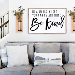 Be Kind Sign, Wood Be Kind Sign, Be Kind Decor, Jesus Be Kind Sign ...