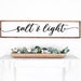Salt & Light Sign Wood Salt and Light Wall Decor Salt and - Etsy