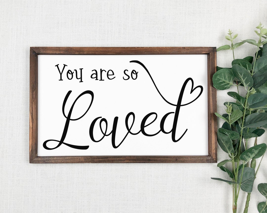 You Are so Loved Sign, Couple Sign, Wood Couple Sign, Wedding Gift ...