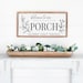 Welcome to Our Porch Sign, Wood Porch Sign, Porch Sign, Porch Decor ...