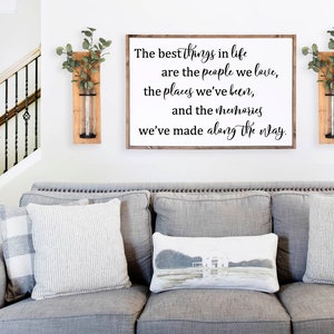 The Best Things in Life Are the People We Love Sign, Wood Couple Sign ...