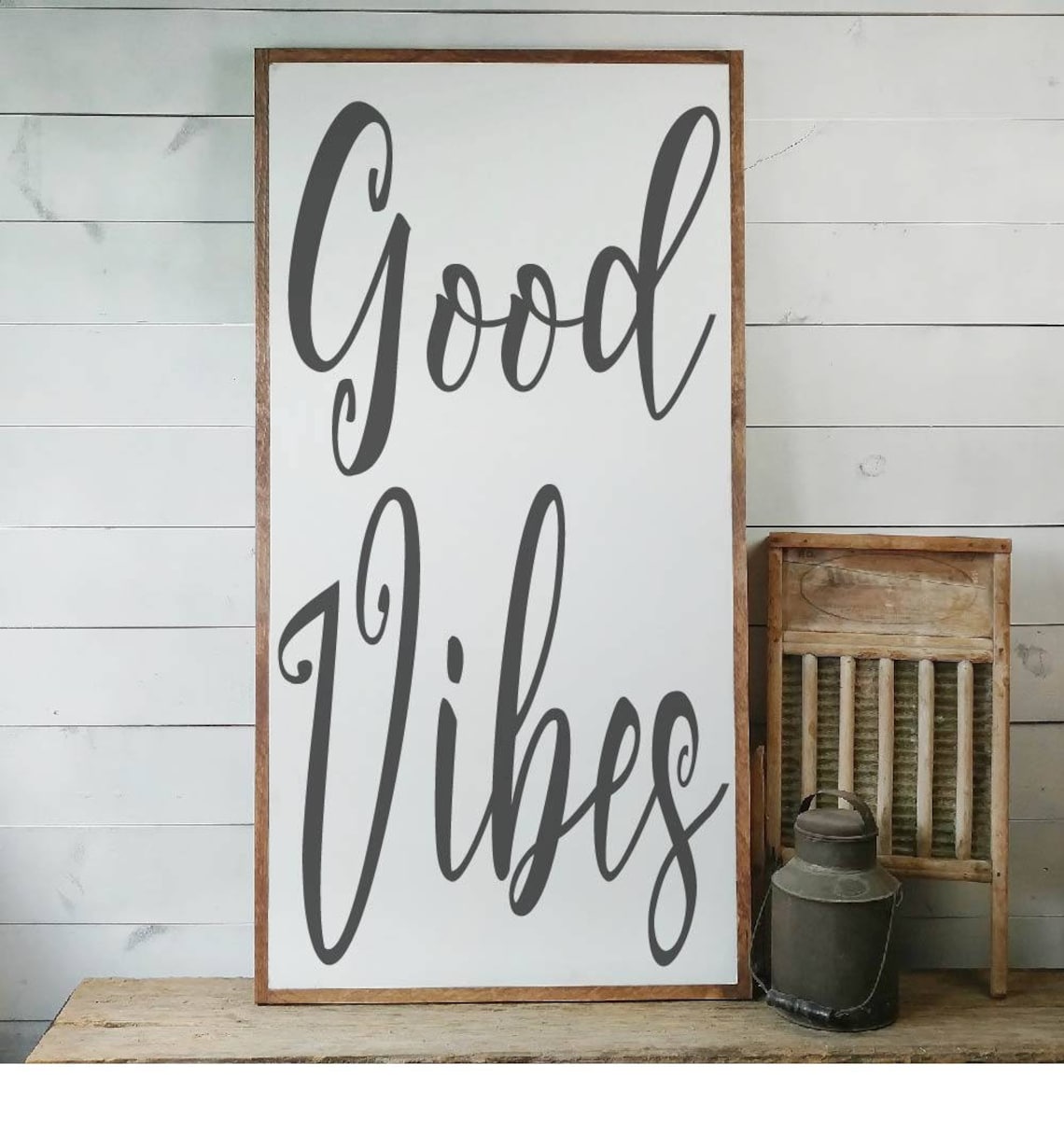 Good Vibes Sign, FREE SHIPPING, Positive Vibes Sign, Farmhouse Sign ...