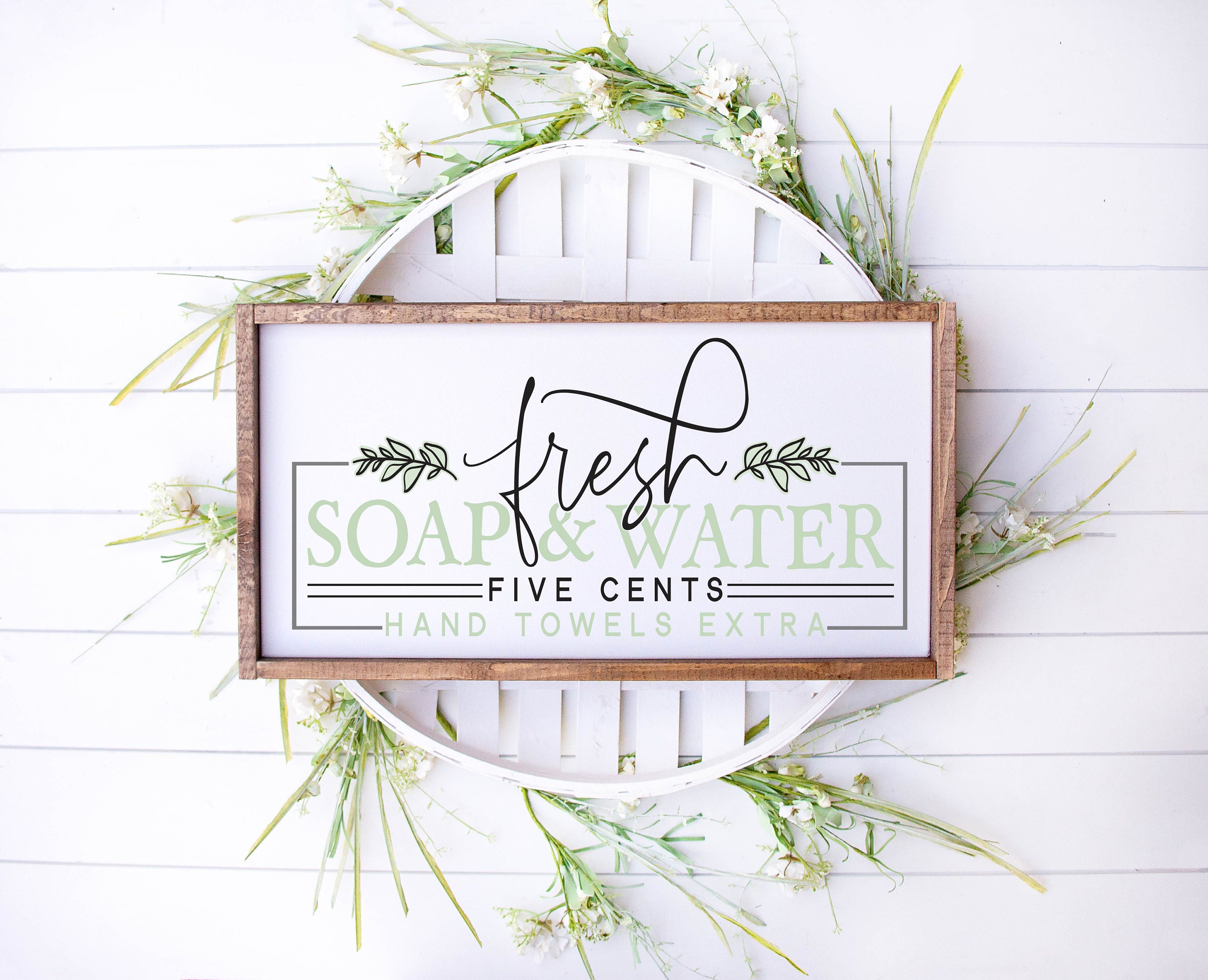 Fresh Soap & Water Sign, Wood Soap Sign, Soap Shop Sign, Soap Wall ...