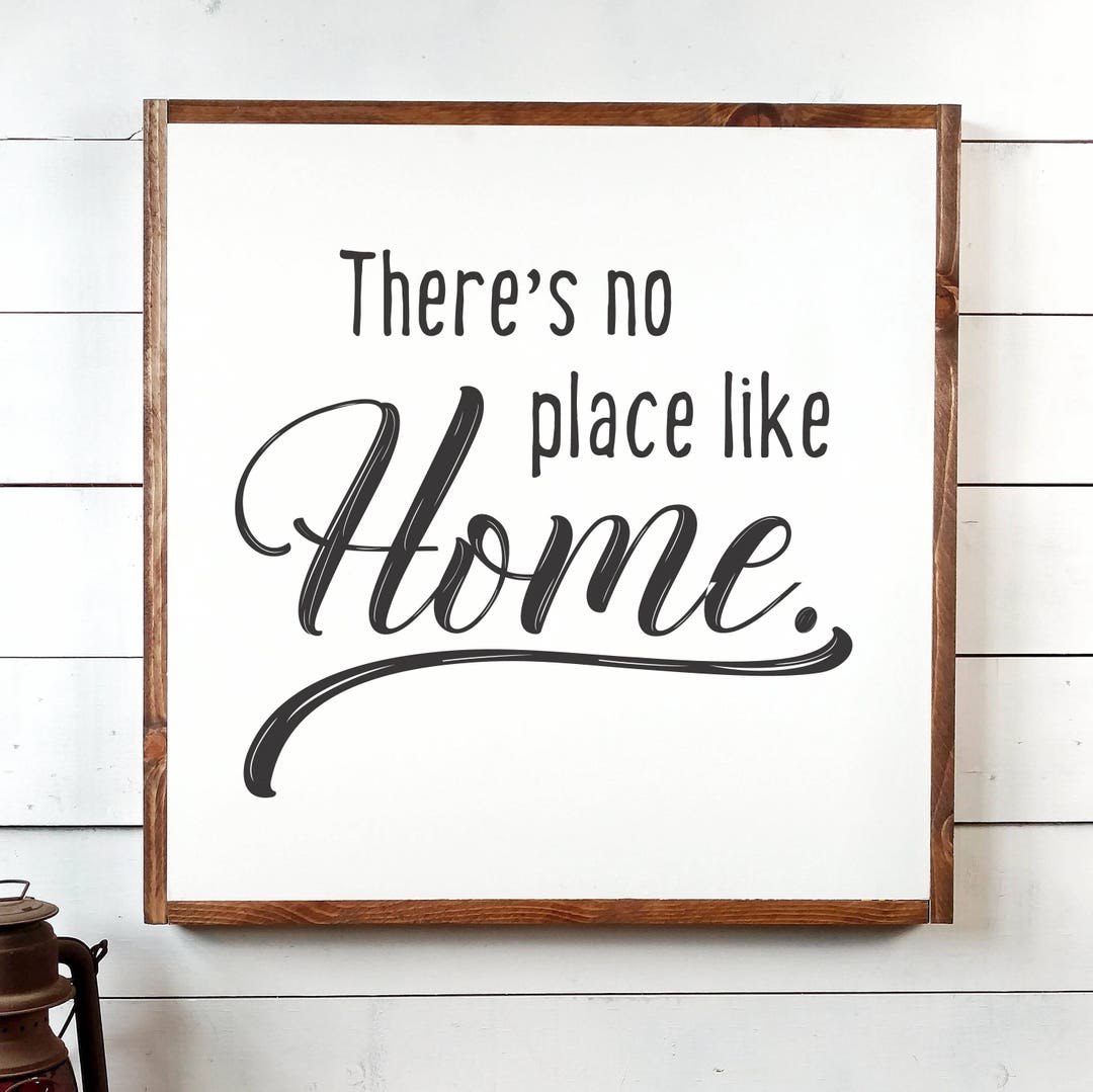 No Place Like Home Sign, House Warming Gift, Wood Sign Decor, Farm Wood ...