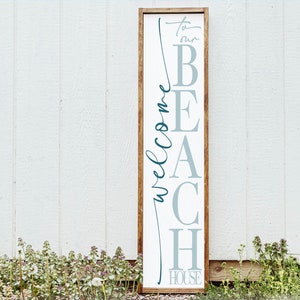 Welcome to Our Beach House Sign, Beach House Wall Decor, Beach House ...