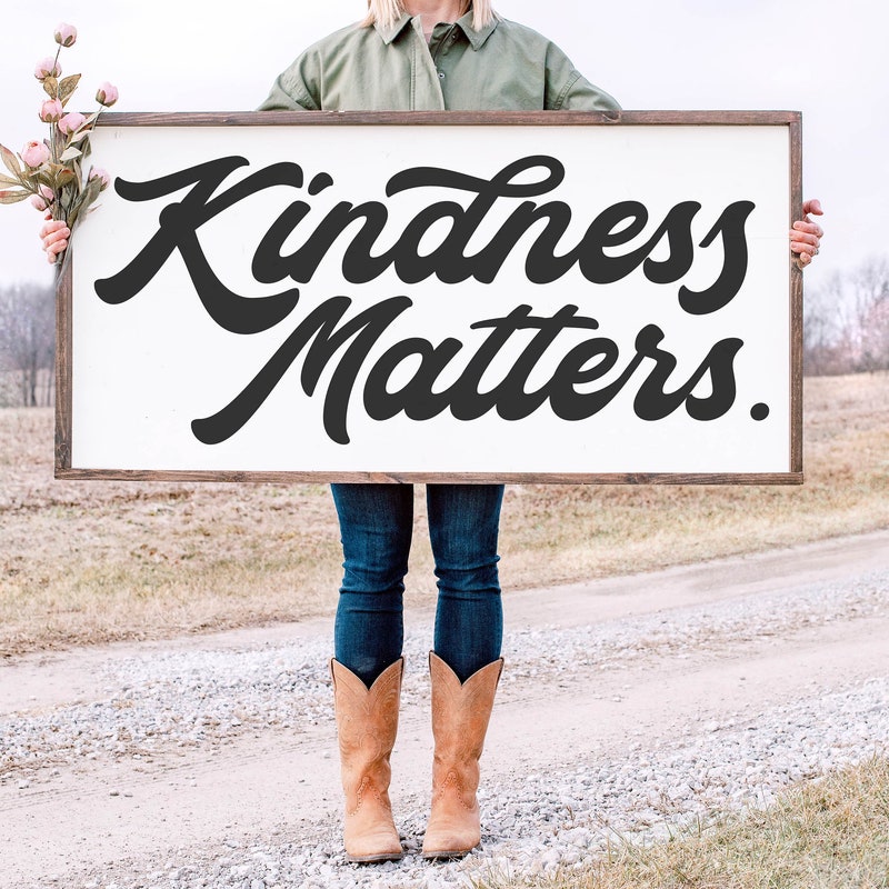Kindness Sign - Etsy