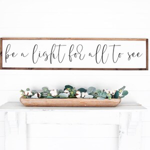 Be A Light for All to See Sign, Light Wall Decor, Be A Light Wall Sign ...
