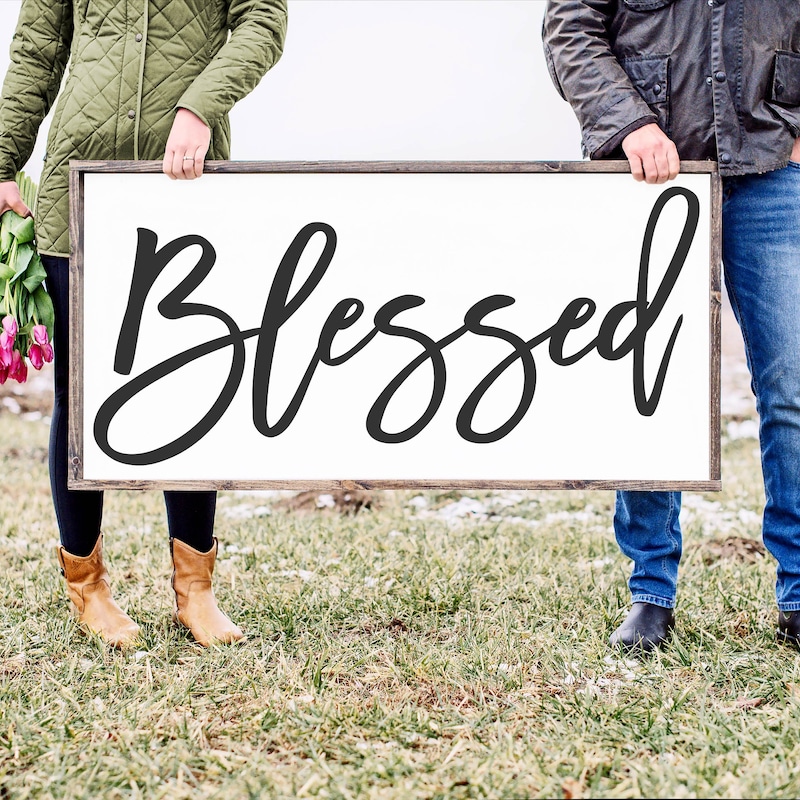 Blessed Sign - Etsy