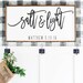 Salt and Light Sign, Wood Salt and Lightsign, Salt and Light Family ...