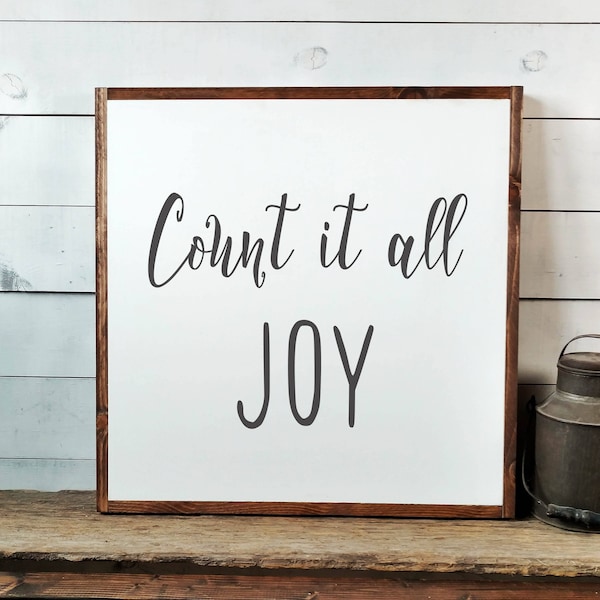 Wooden Joy Sign - Etsy