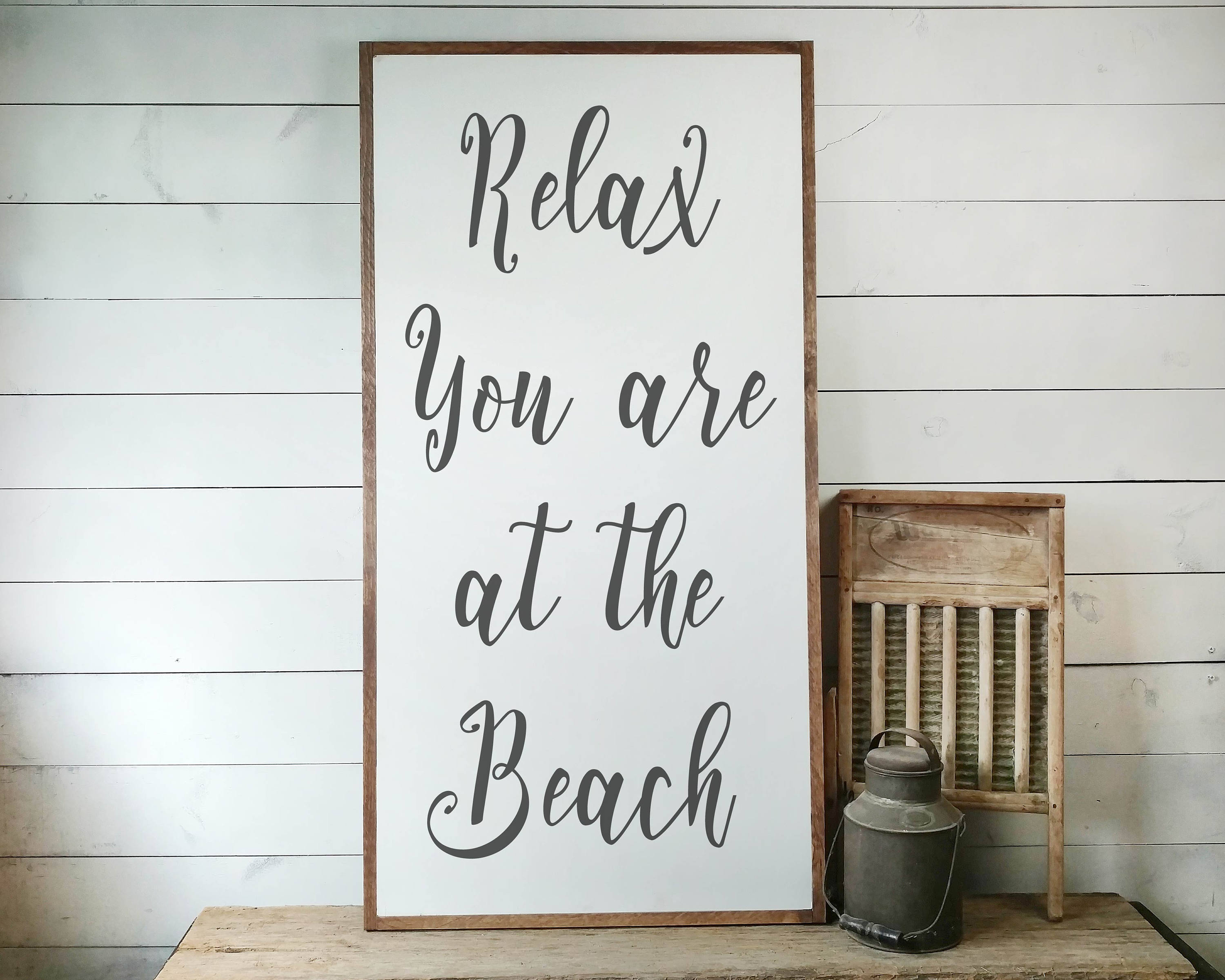 Beach House Sign FREE SHIPPING Relax Beach Sign Beach Sign - Etsy