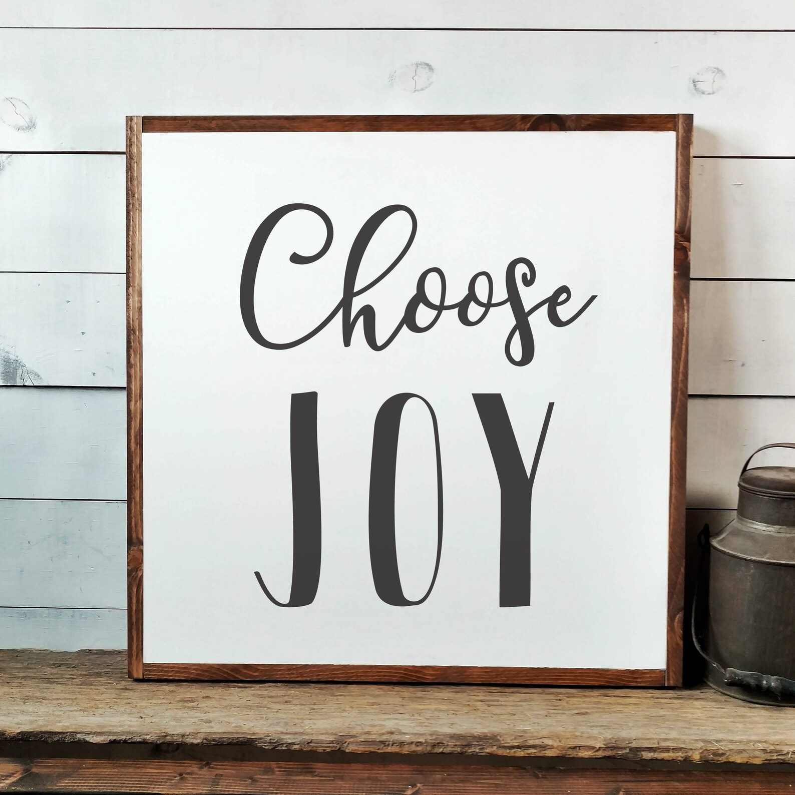 Choose Joy Sign, FREE SHIPPING, Joy Wood Sign, Joy Wooden Sign, Rustic ...