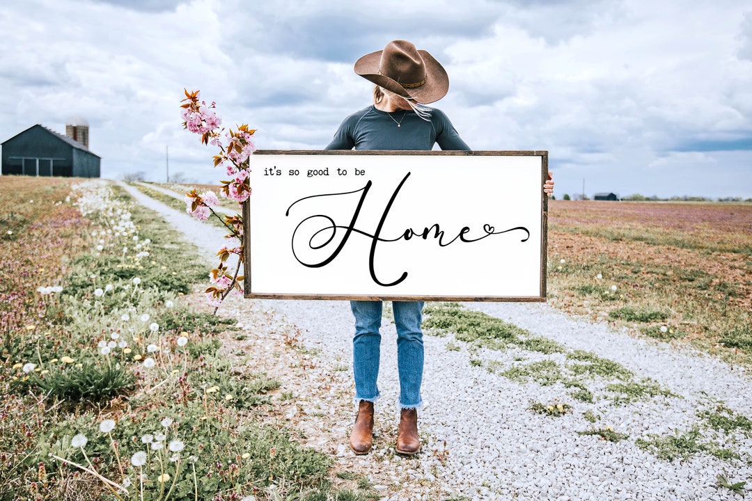 It's so Good to Be Home Sign, Wood Sign, Home Decor, Wall Decor, Wooden ...