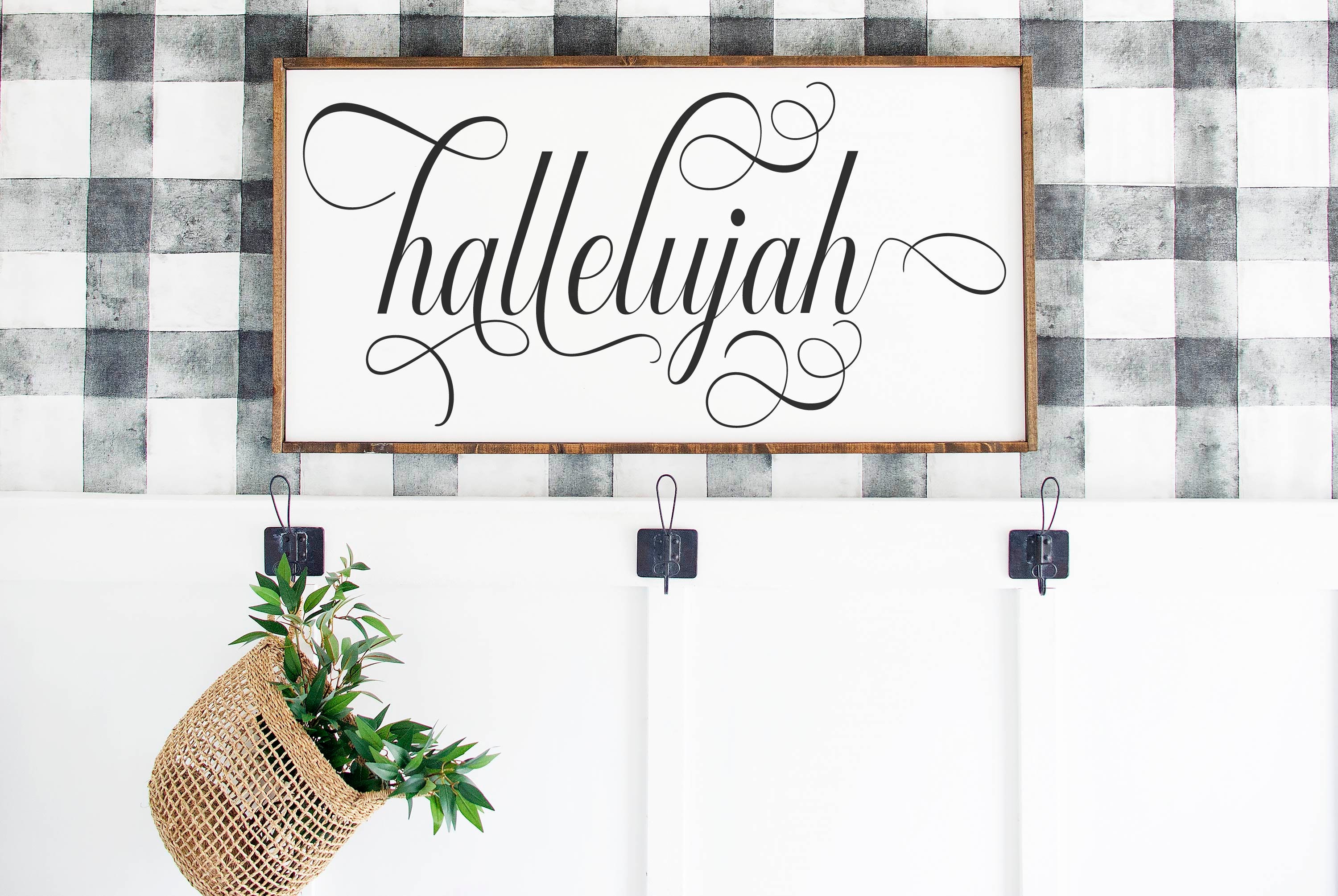 Hallelujah Sign Wood Hallelujah Sign Family Sign Hallelujah - Etsy