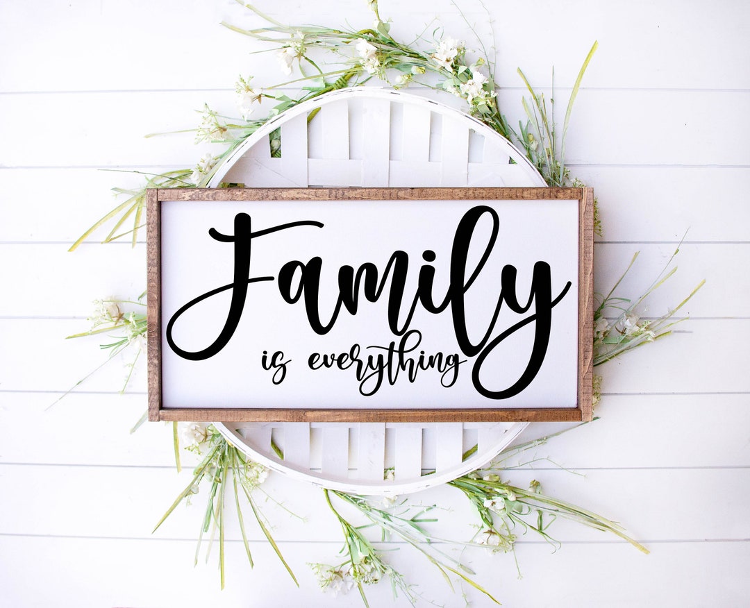 Family is Everything Sign, Family Sign, Family Wall Decor, Wedding Gift ...