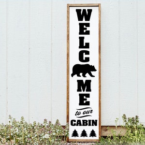 WELCOME to Our Cabin, Home Sign Home Decor, Home Wall Decor, Home Wall ...