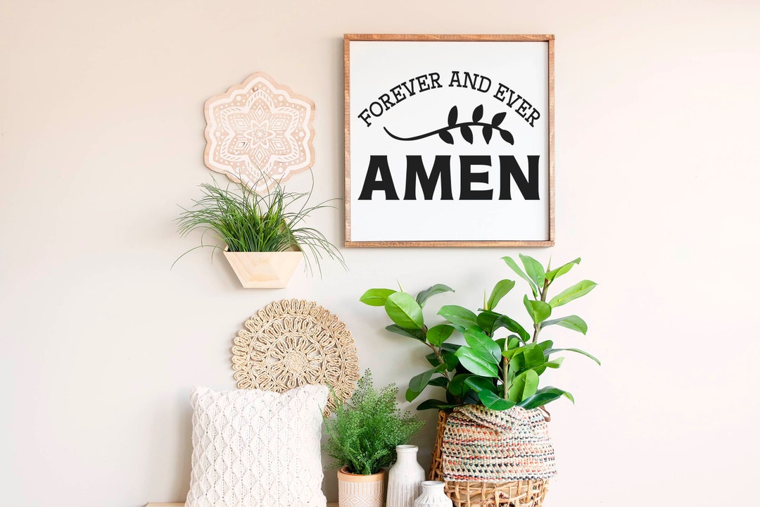 Forever and Ever Amen Sign, Wood Forever Sign, Forever Wall Decor ...